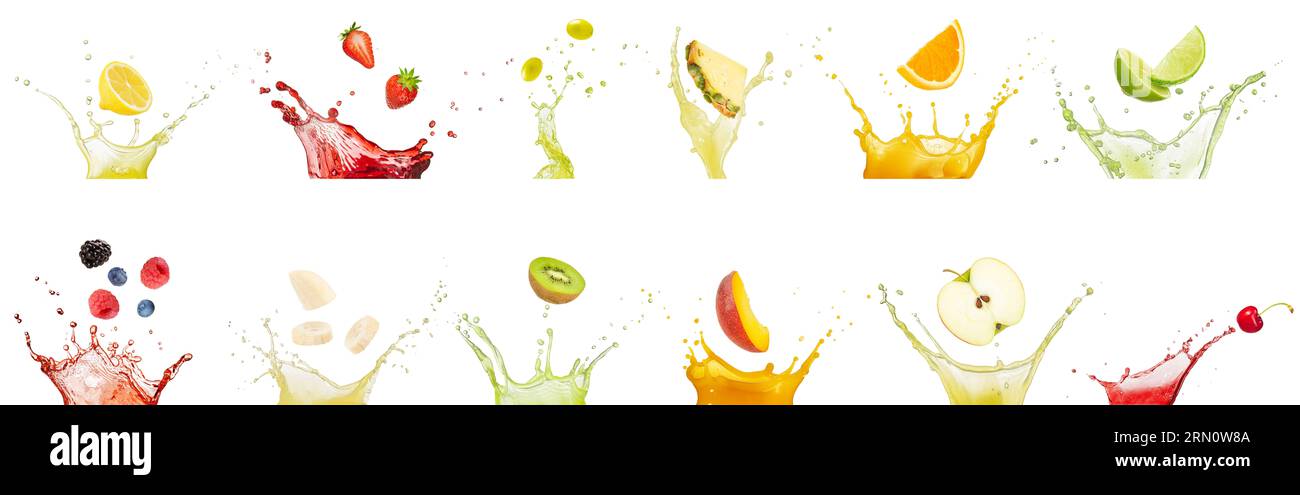 Set strawberry slices on Cut Out Stock Images & Pictures - Alamy