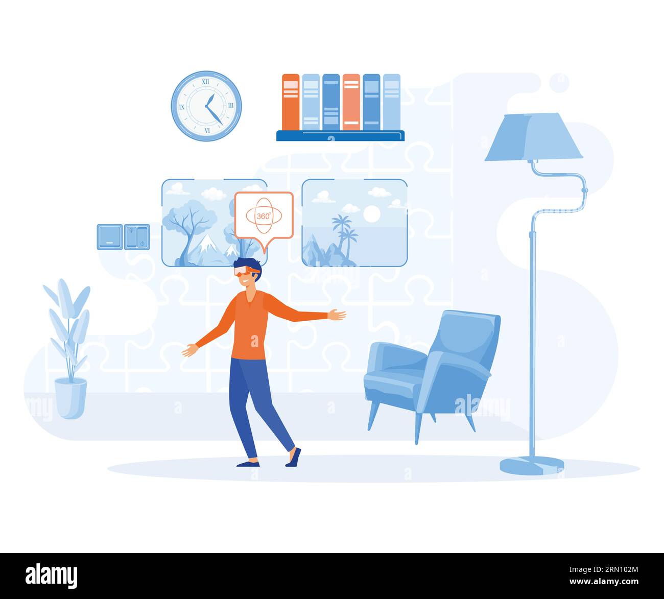 House listing concept. Real estate floor plan, house photography and ...