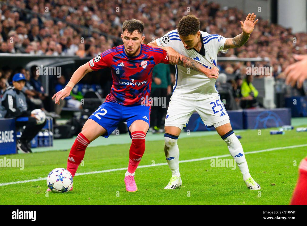 Copenhagen, Denmark. 30th Aug, 2023. Deian Sorescu (22) of Rakow Czestochowa and Jordan Larsson ...