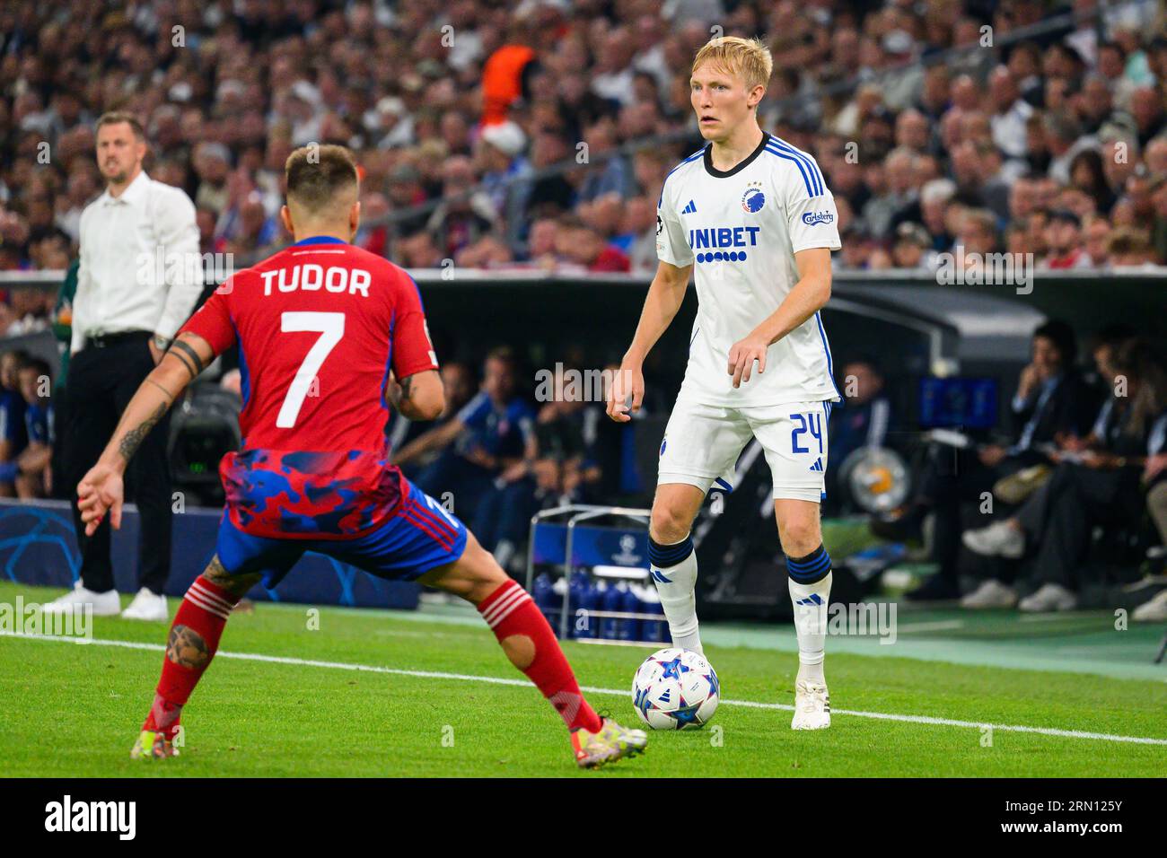 Copenhagen, Denmark. 30th Aug, 2023. Birger Meling (24) of FC Copenhagen seen during the UEFA ...