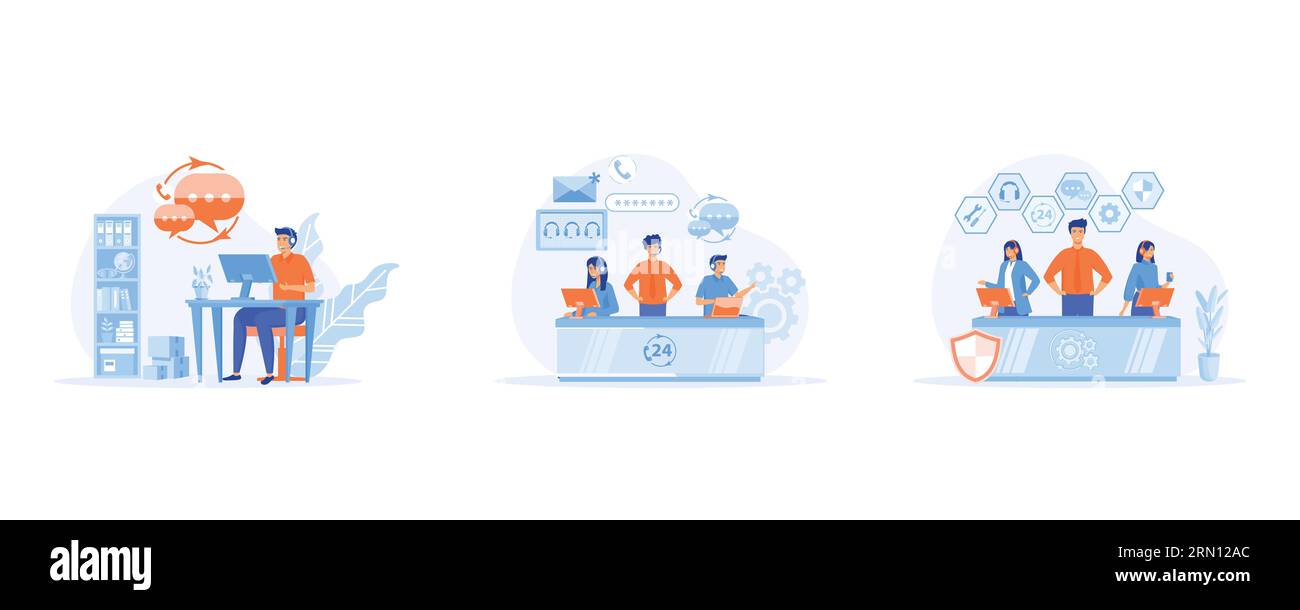 customer service, hotline operator advises customer, online global ... customer service, hotline operator advises customer, online global ...