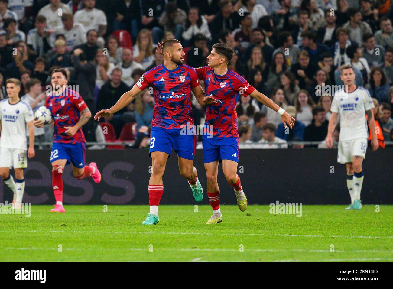 Copenhagen, Denmark. 30th Aug, 2023. Lukasz Zwolinski (9) of Rakow Czestochowa equalises for 1-1 ...