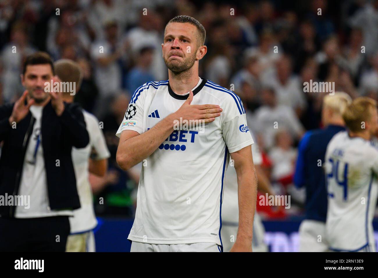 Copenhagen, Denmark. 30th Aug, 2023. Denis Vavro (3) of FC Copenhagen seen after the UEFA ...