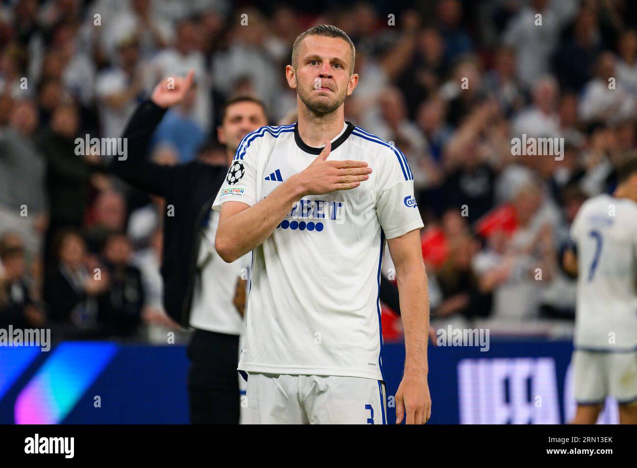 Copenhagen, Denmark. 30th Aug, 2023. Denis Vavro (3) of FC Copenhagen seen after the UEFA ...