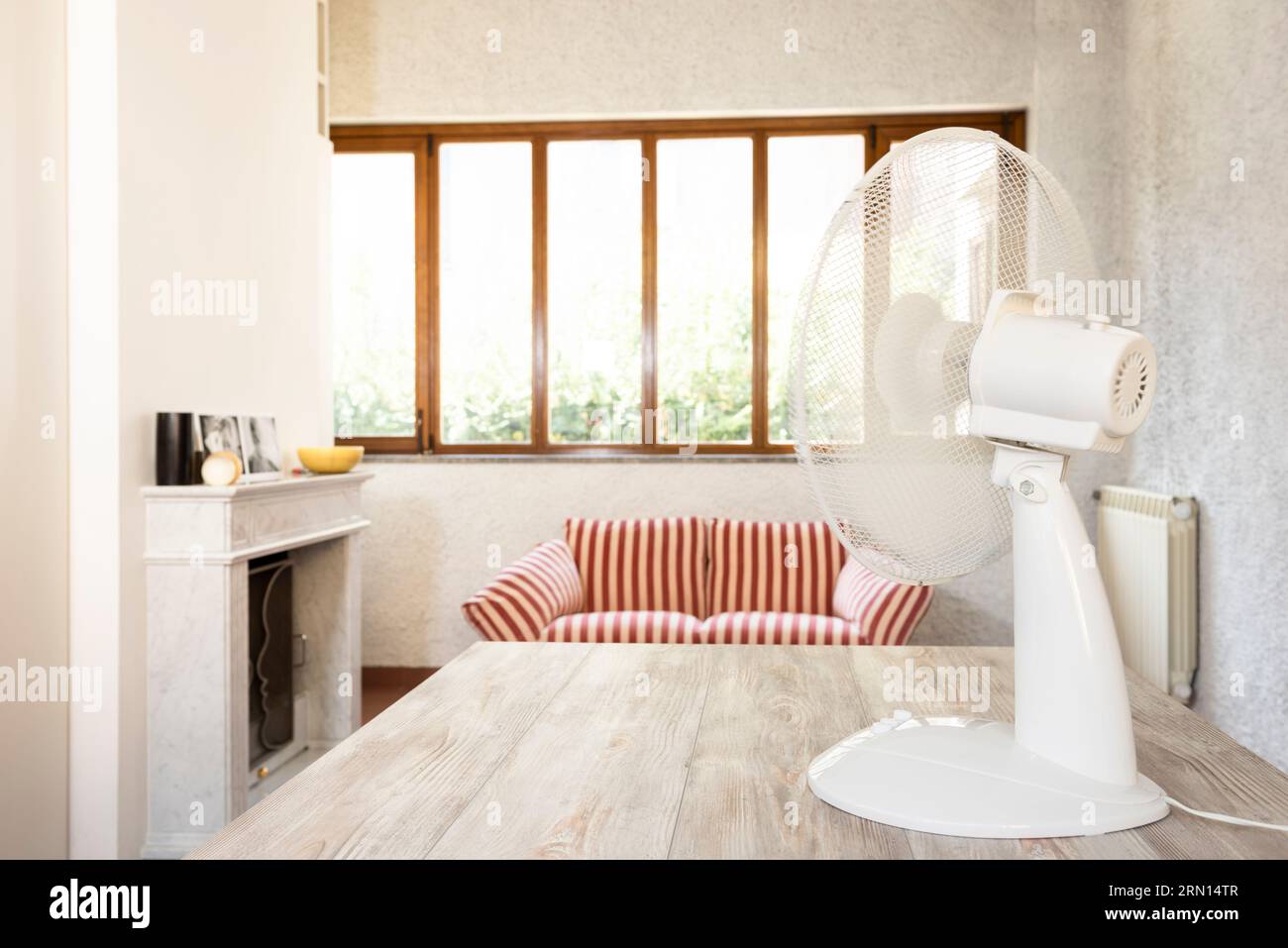Portable fan in room hi-res stock photography and images - Alamy