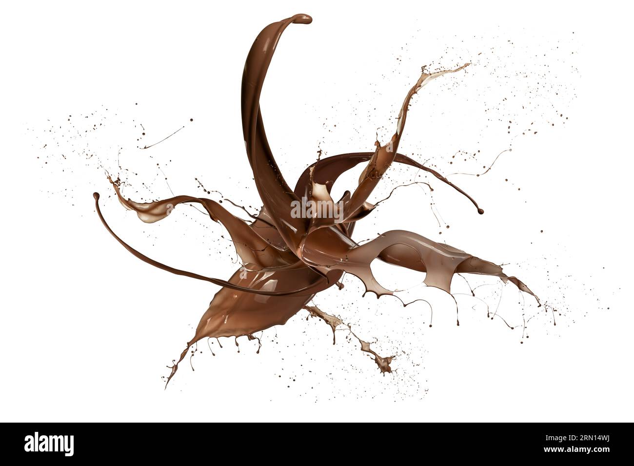 Melted chocolate dripping Cut Out Stock Images & Pictures - Alamy