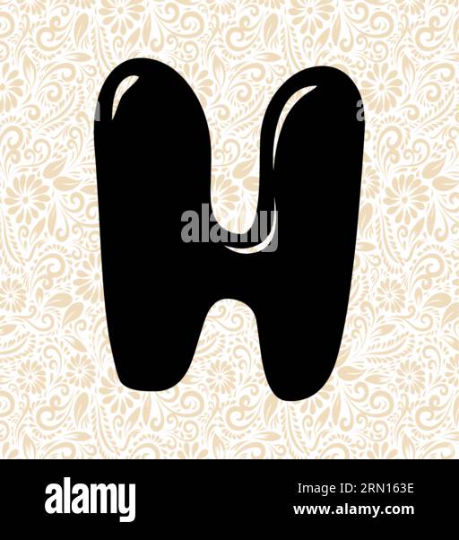 Bubbly Alphabet H , Black alphabet vector, alphabet vector, alphabet ...