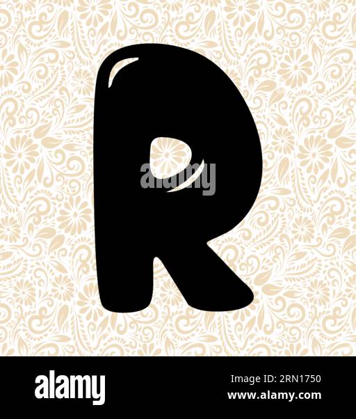 Bubbly Alphabet R , Black alphabet vector, alphabet vector, alphabet ...