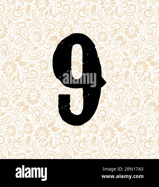 Carnival Alphabet 9 , Black alphabet vector, alphabet vector, alphabet ...