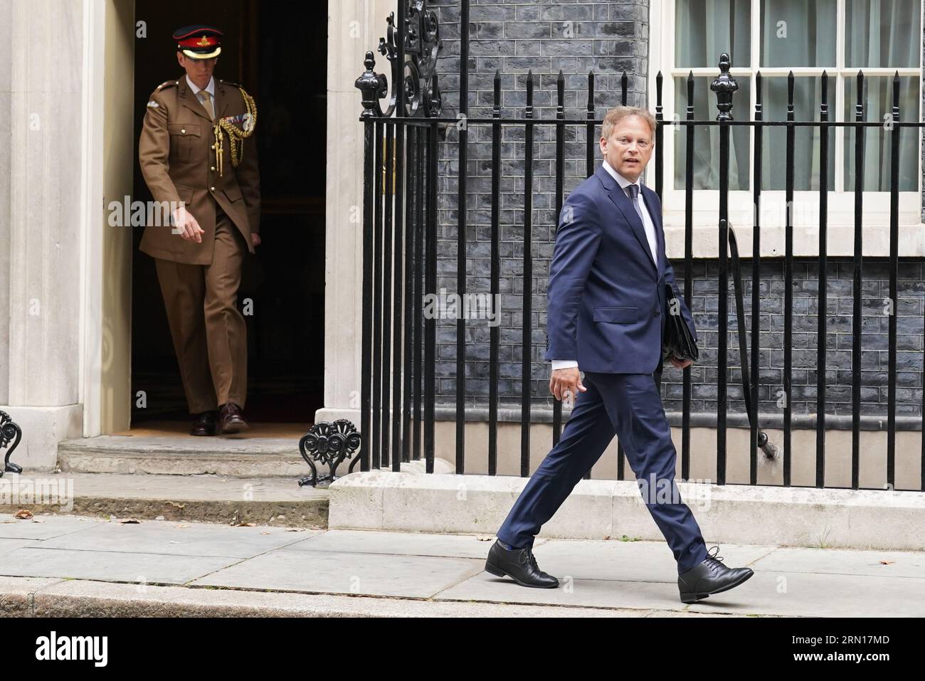Grant Shapps leaves Downing Street after being appointed Defence Secretary in Prime Minister ...
