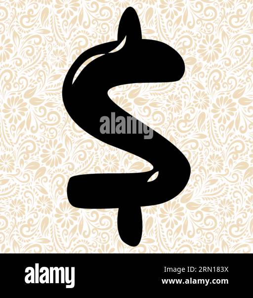Dollar font Stock Vector Images - Alamy
