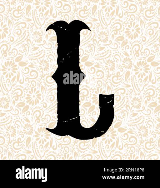 Carnival Alphabet L UPPER , Black alphabet vector, alphabet vector ...