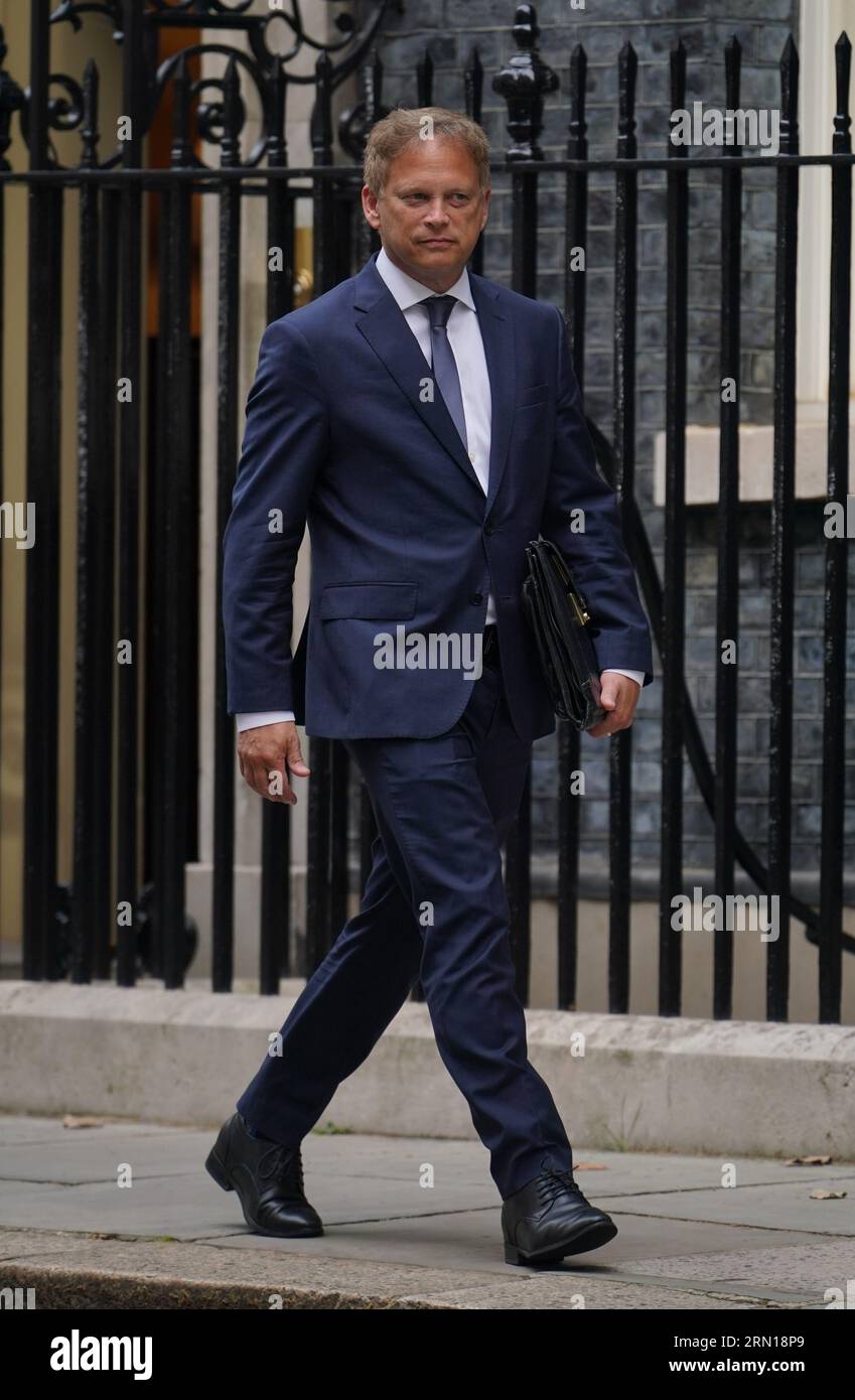 Grant Shapps leaves Downing Street after being appointed Defence Secretary in Prime Minister ...