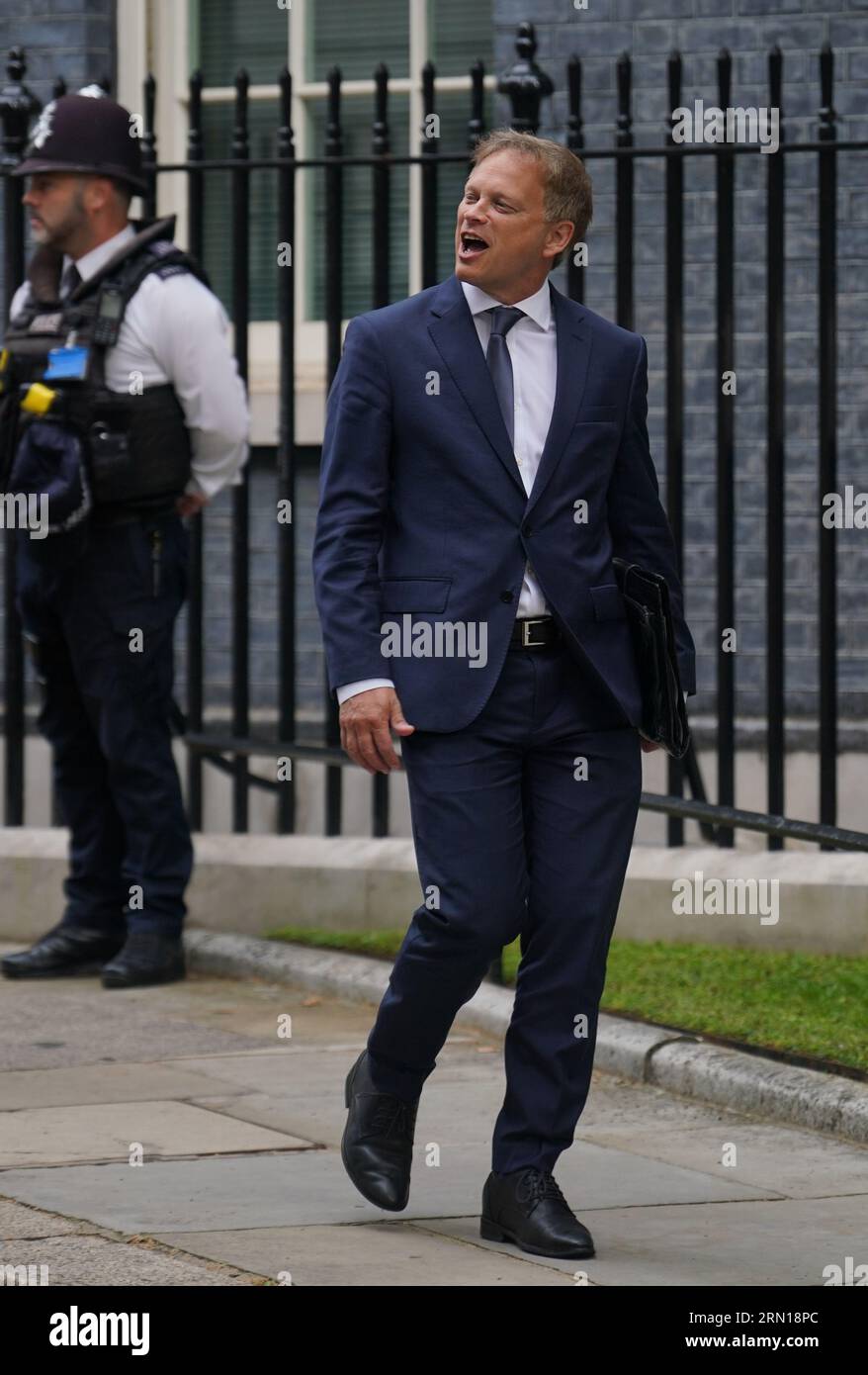 Grant Shapps leaves Downing Street after being appointed Defence Secretary in Prime Minister ...