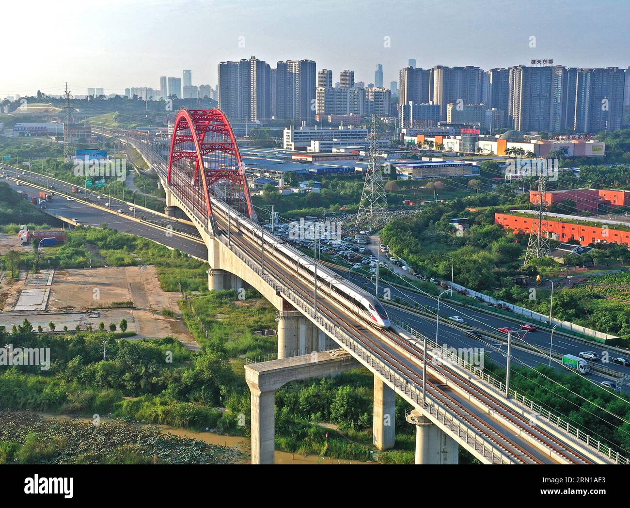 Nanning/Guiyang. 31st Aug, 2023. This aerial photo taken on Aug. 31 ...