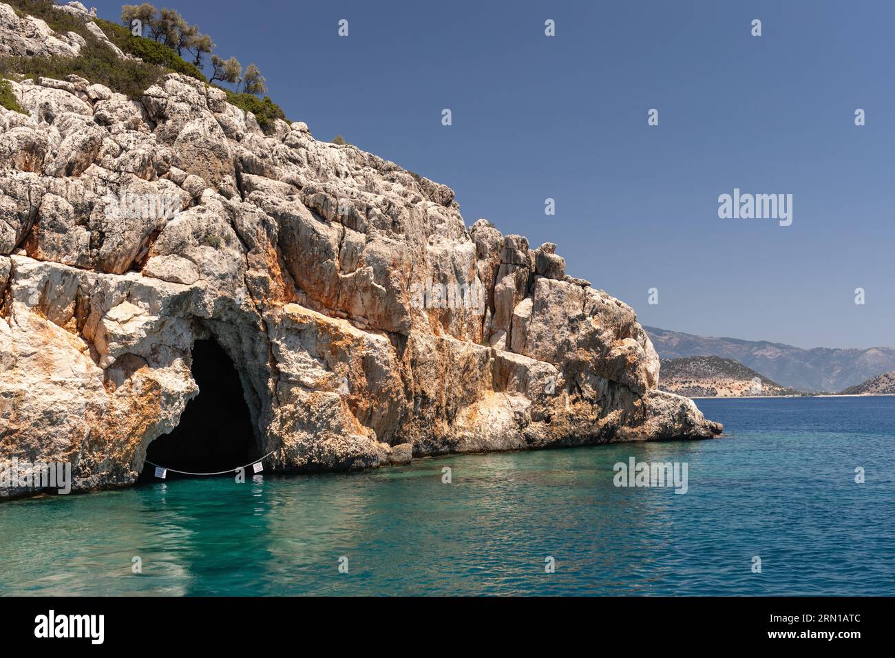 Pirate Cave or Blue Cave Blue cave is a tourist attraction located in ...