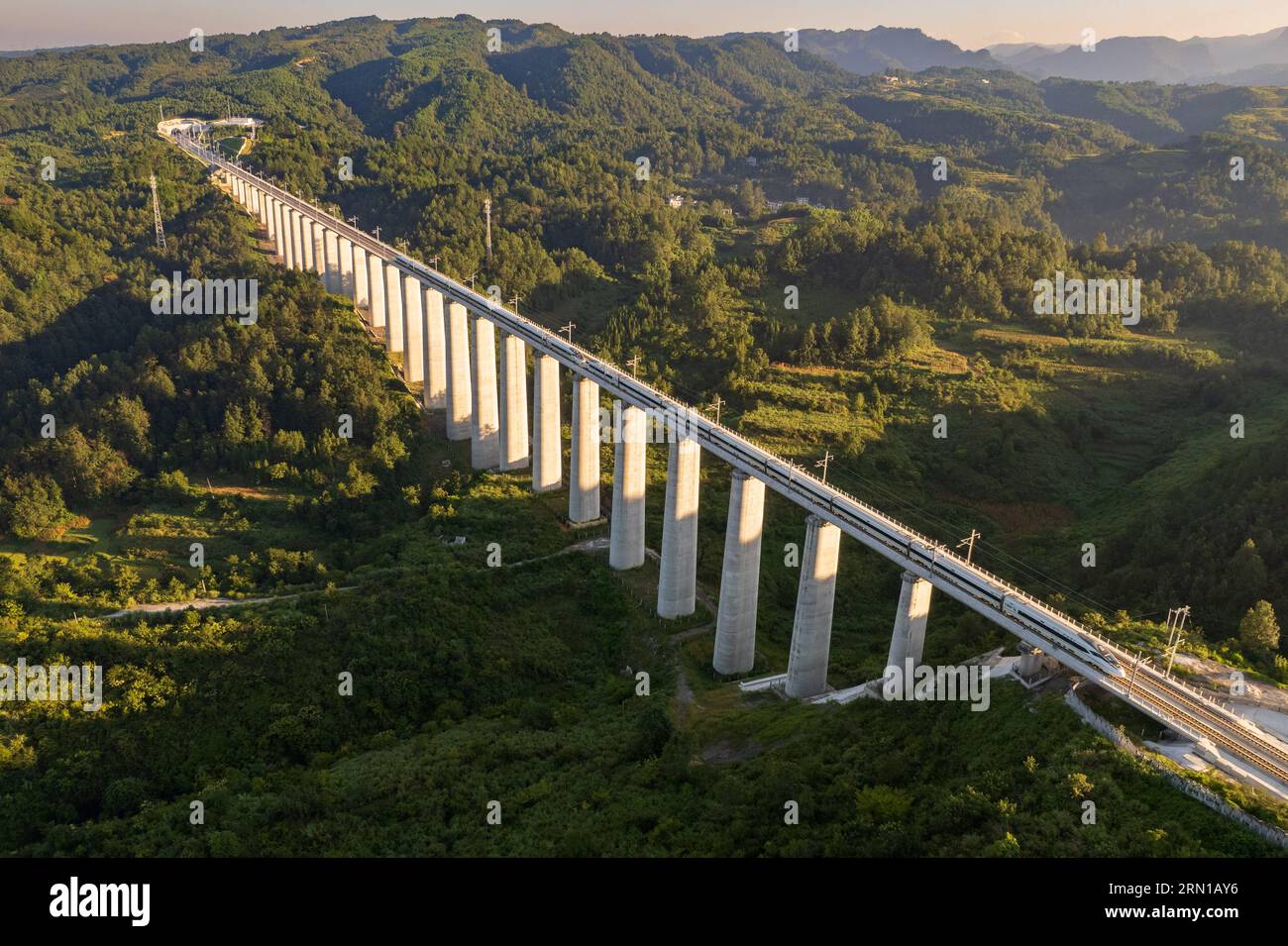 Nanning/Guiyang. 31st Aug, 2023. This aerial photo taken on Aug. 31 ...