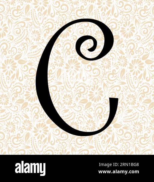Curlz Alphabet C UPPER , Black alphabet vector, alphabet vector ...
