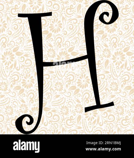 Curlz Alphabet H UPPER , Black alphabet vector, alphabet vector ...