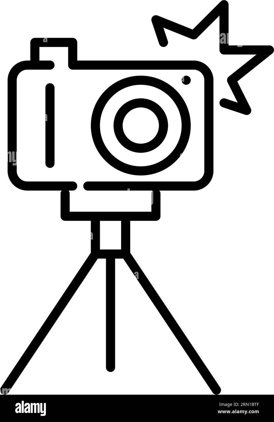 Flash photography scene Stock Vector Images - Alamy