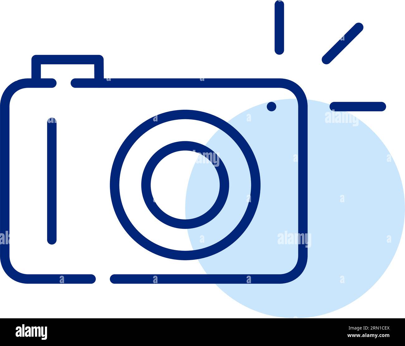 Photography camera with flash. Making photos and videos. Pixel perfect ...