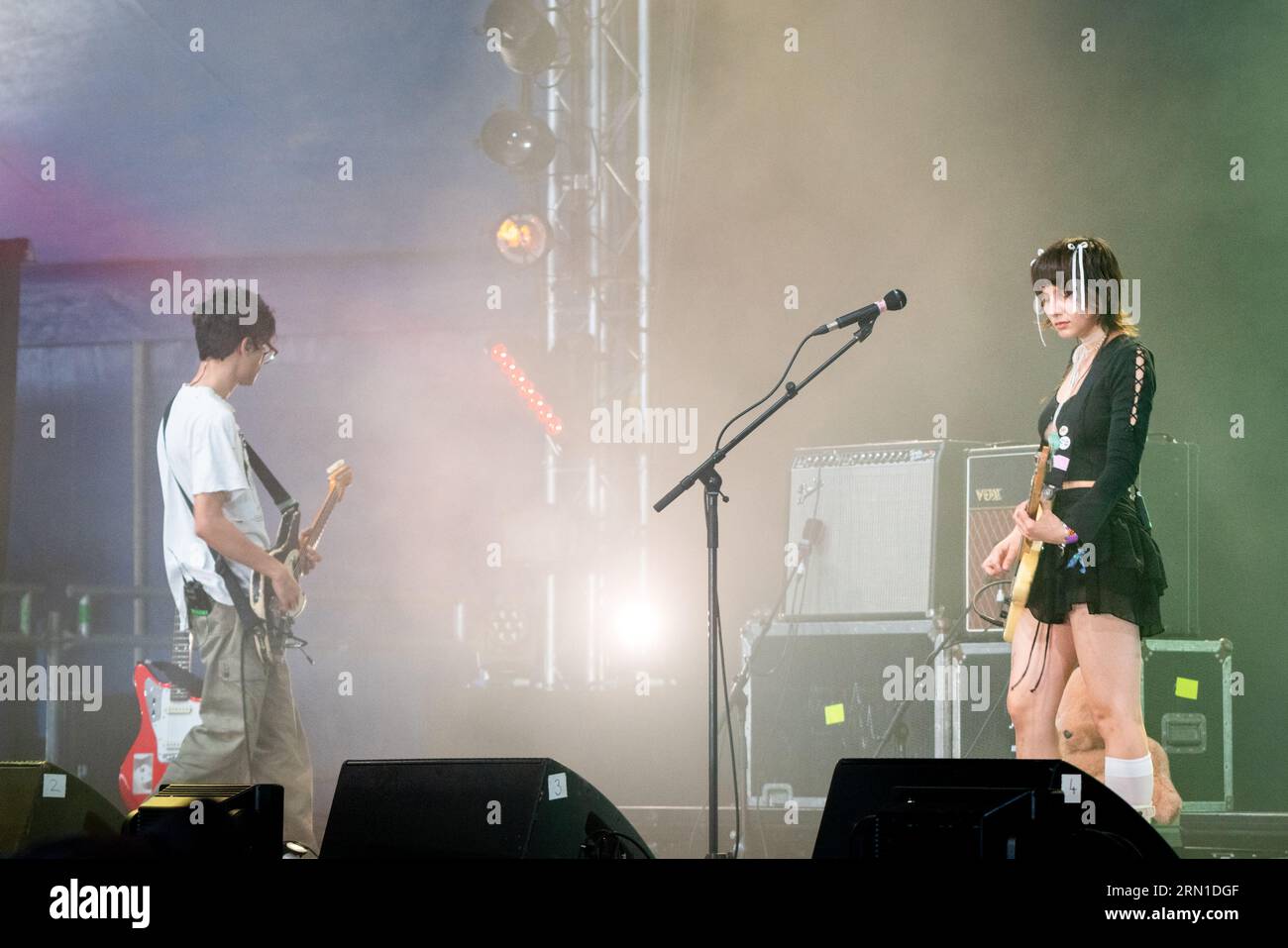 Keyan Zand and Alex Brady of Julie – a band from Orange County – at ...