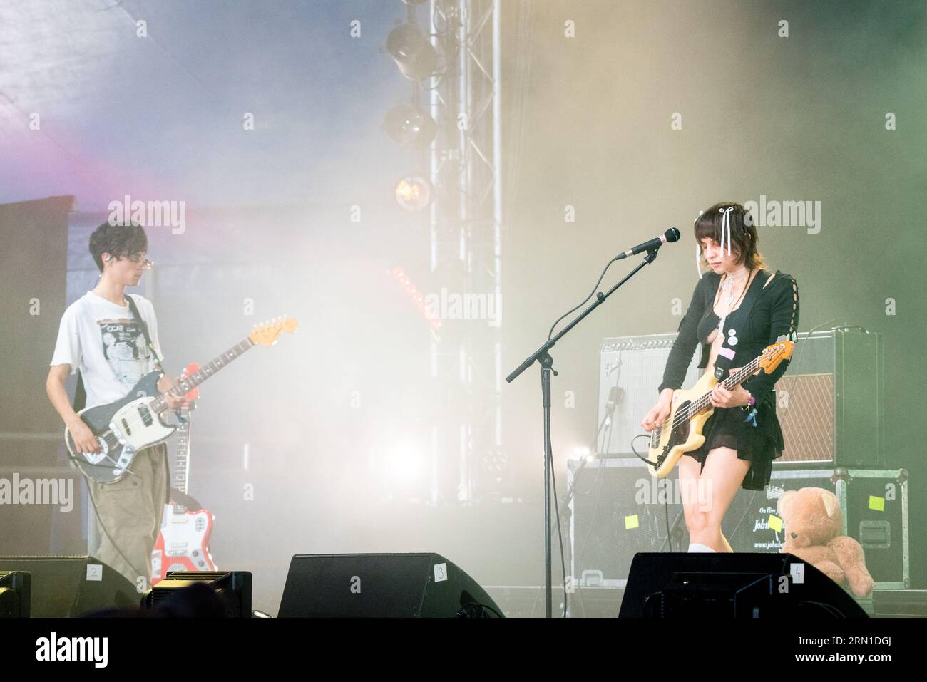 Keyan Zand and Alex Brady of Julie – a band from Orange County – at ...