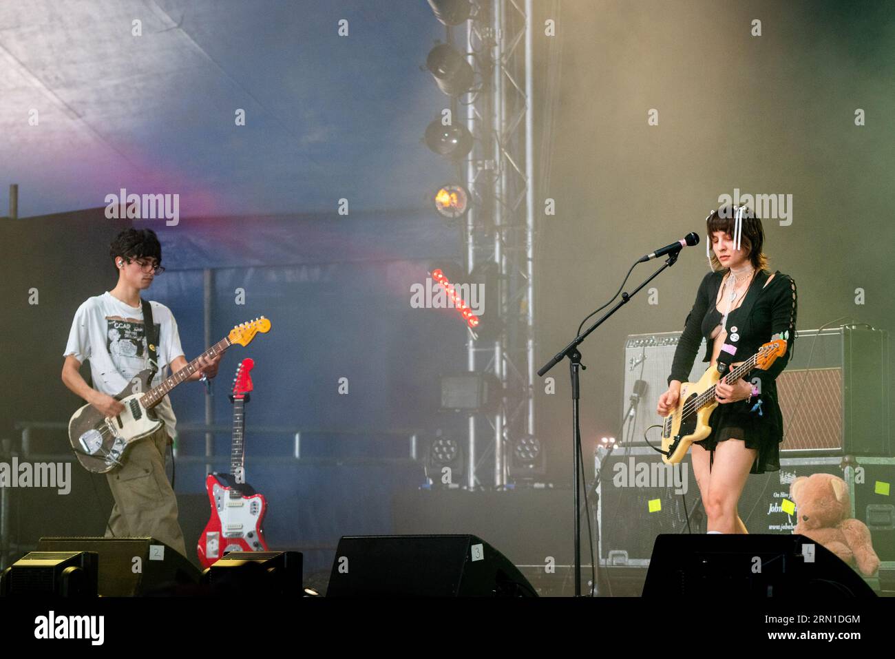 Keyan Zand and Alex Brady of Julie – a band from Orange County – at ...