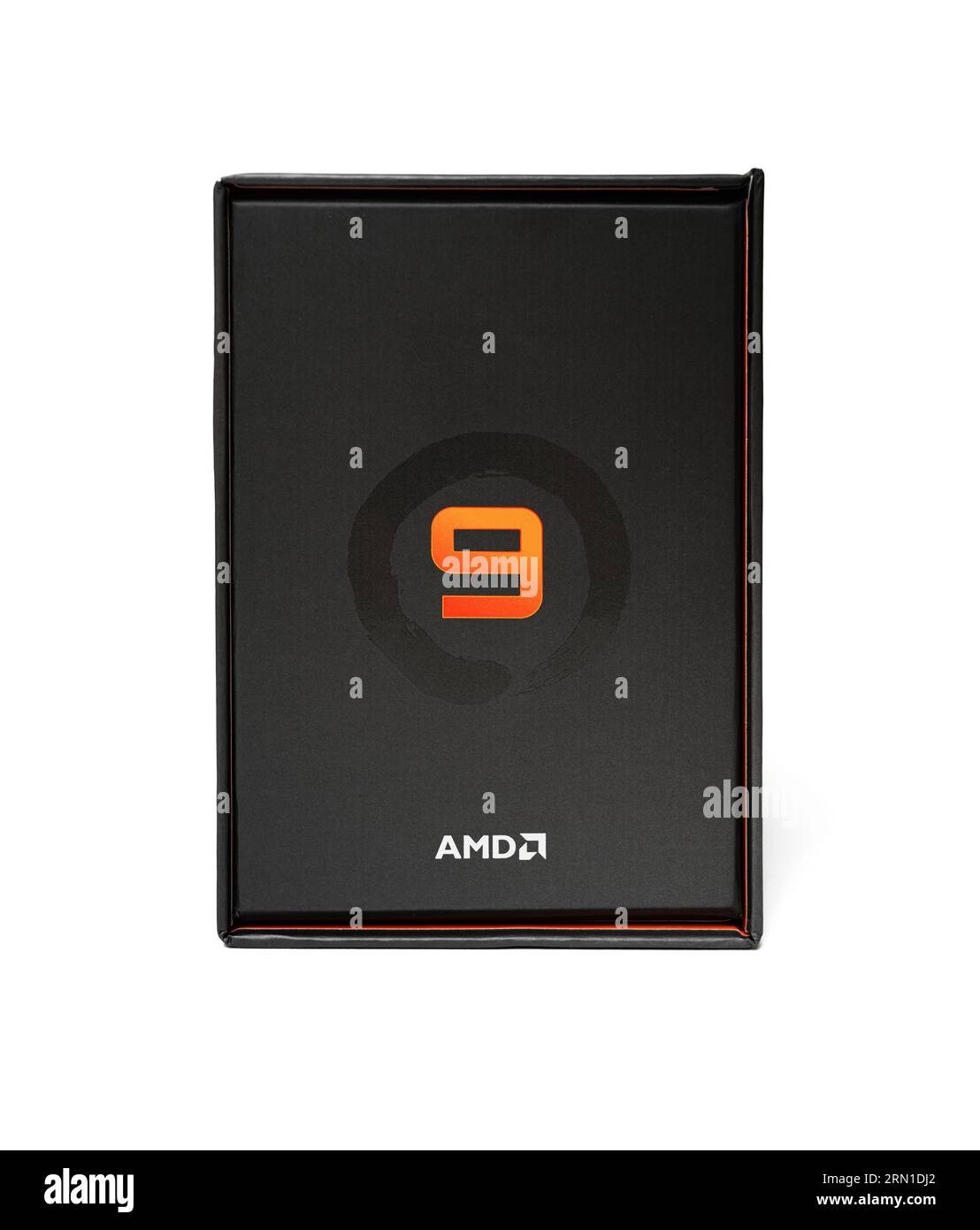 AMD Ryzen 9 7950X3D processor close-up. Studio shot Stock Photo - Alamy