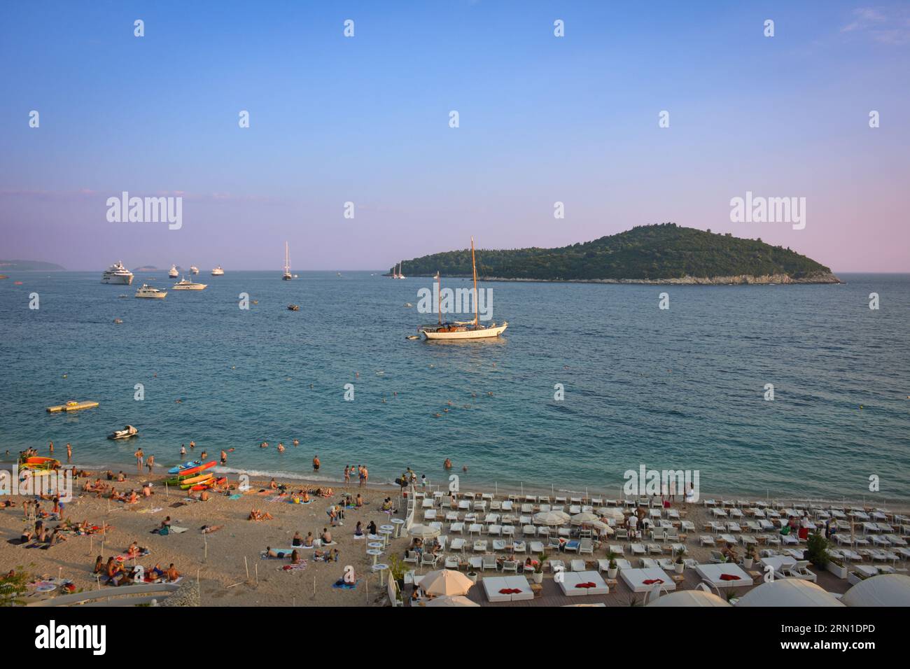 Lokrum beach and dubrovnik hi-res stock photography and images - Alamy