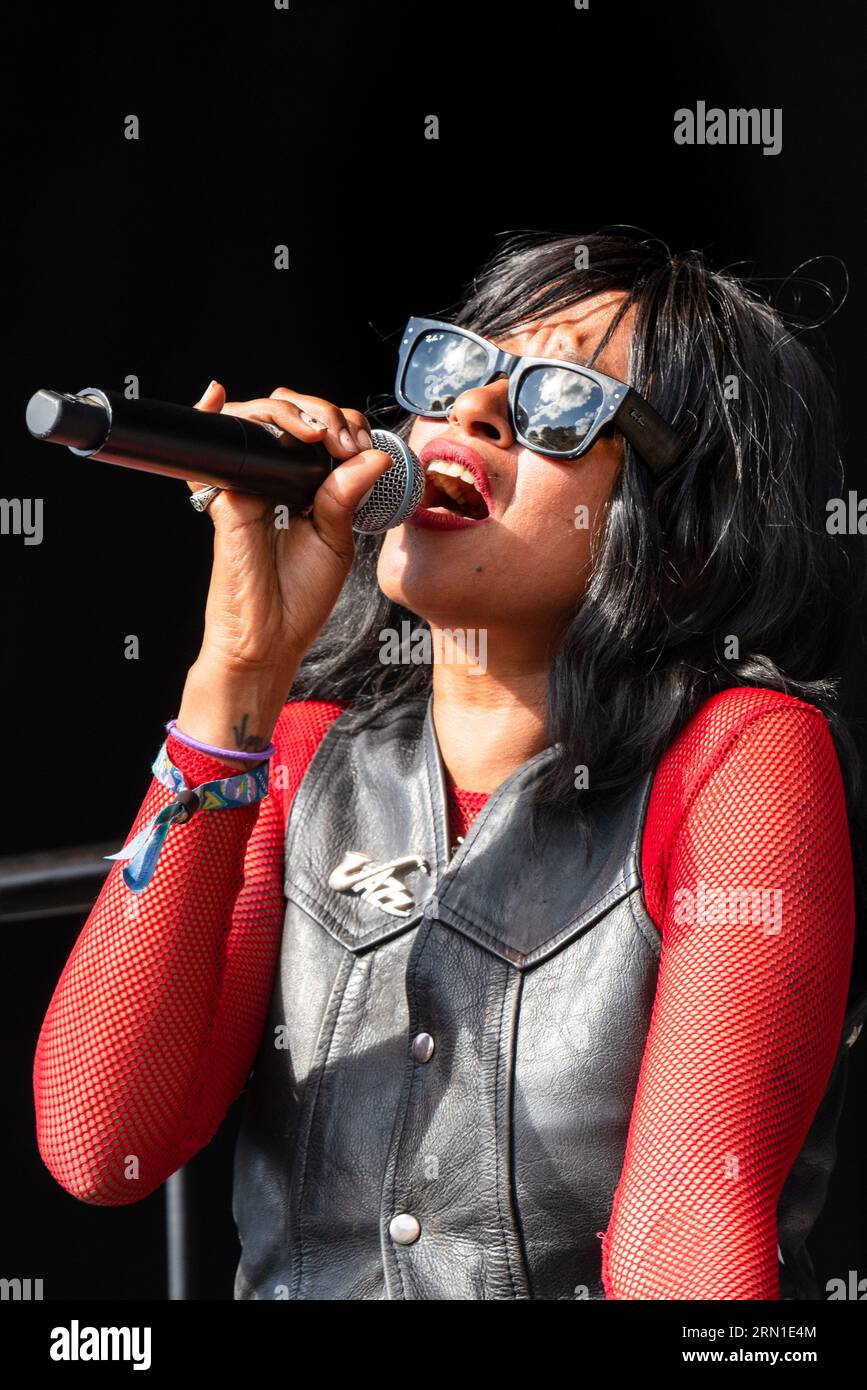 Nuha Ruby Ra plays the Walled Garden Stage at Green Man Festival in ...