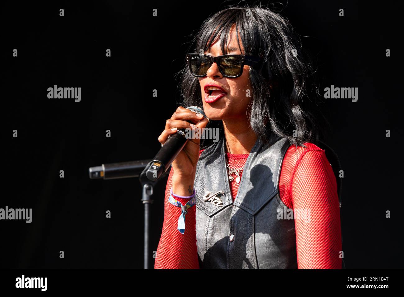Nuha Ruby Ra plays the Walled Garden Stage at Green Man Festival in ...