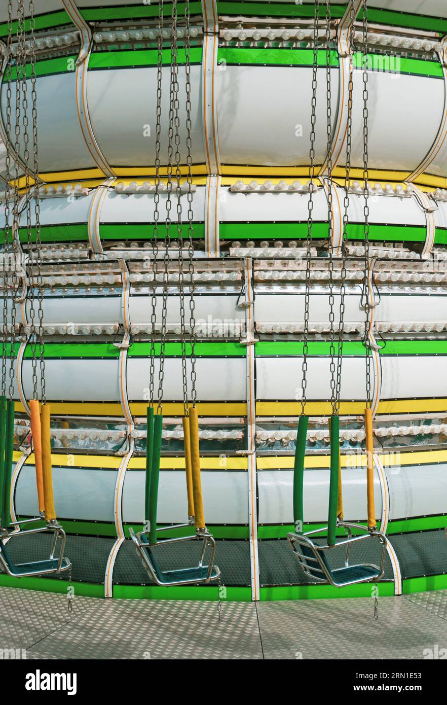 swing carousel at luna park Stock Photo - Alamy