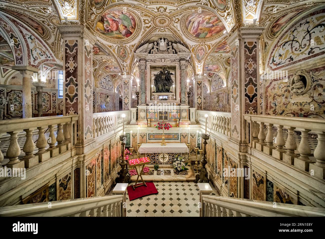 The Tomb of Saint Matthew, Tomba di San Matteo, in the center of the ...