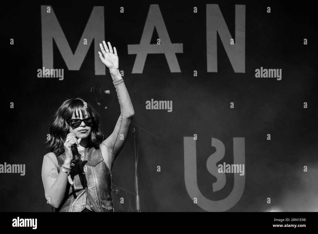 Nuha Ruby Ra plays the Walled Garden Stage at Green Man Festival in ...