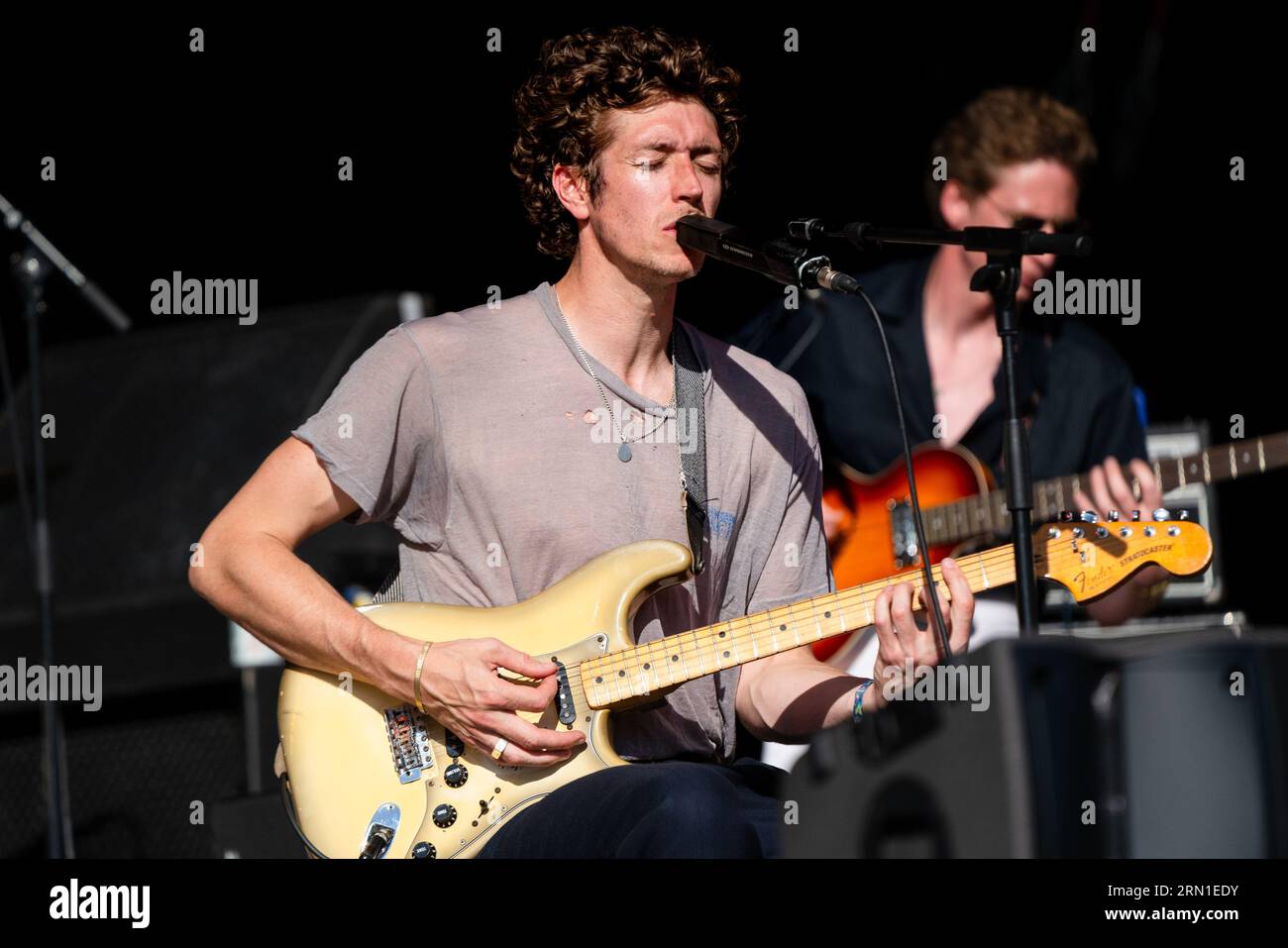H. Hawkline – real name Huw Evans – on the Mountain Stage at Green Man ...