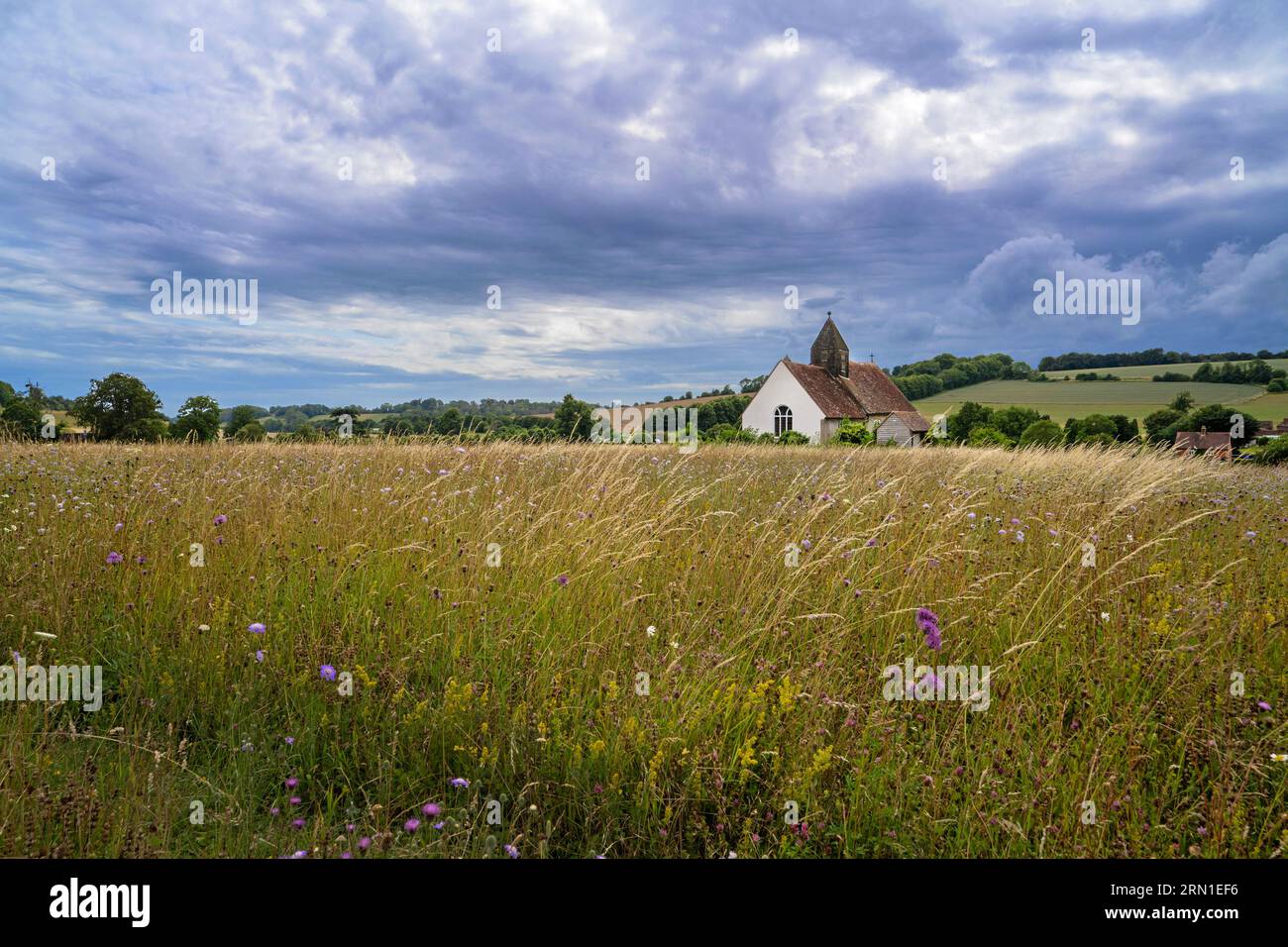 St Hubert’s Church, Idsworth, England, Hampshire, Uk Stock Photo - Alamy