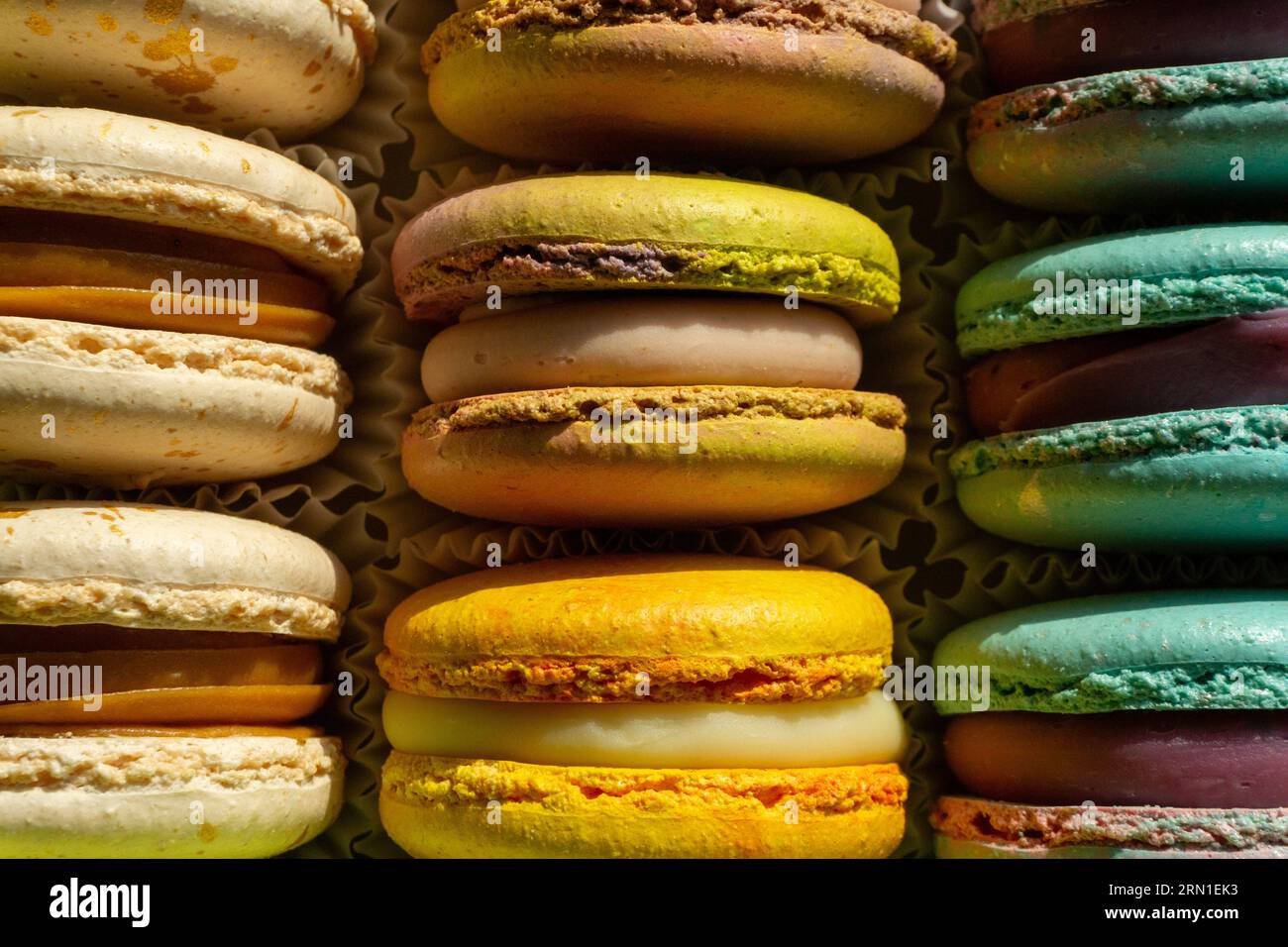 colorful macarons. Mcaroons. Close up, background Stock Photo - Alamy
