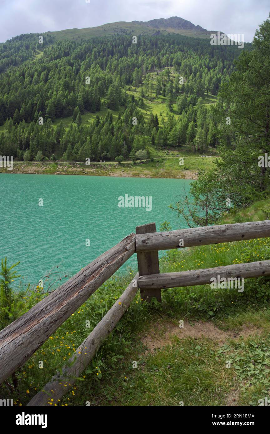 Pian Palu' lake, Val di Pejo, Stelvio National Park, Trentino Alto ...