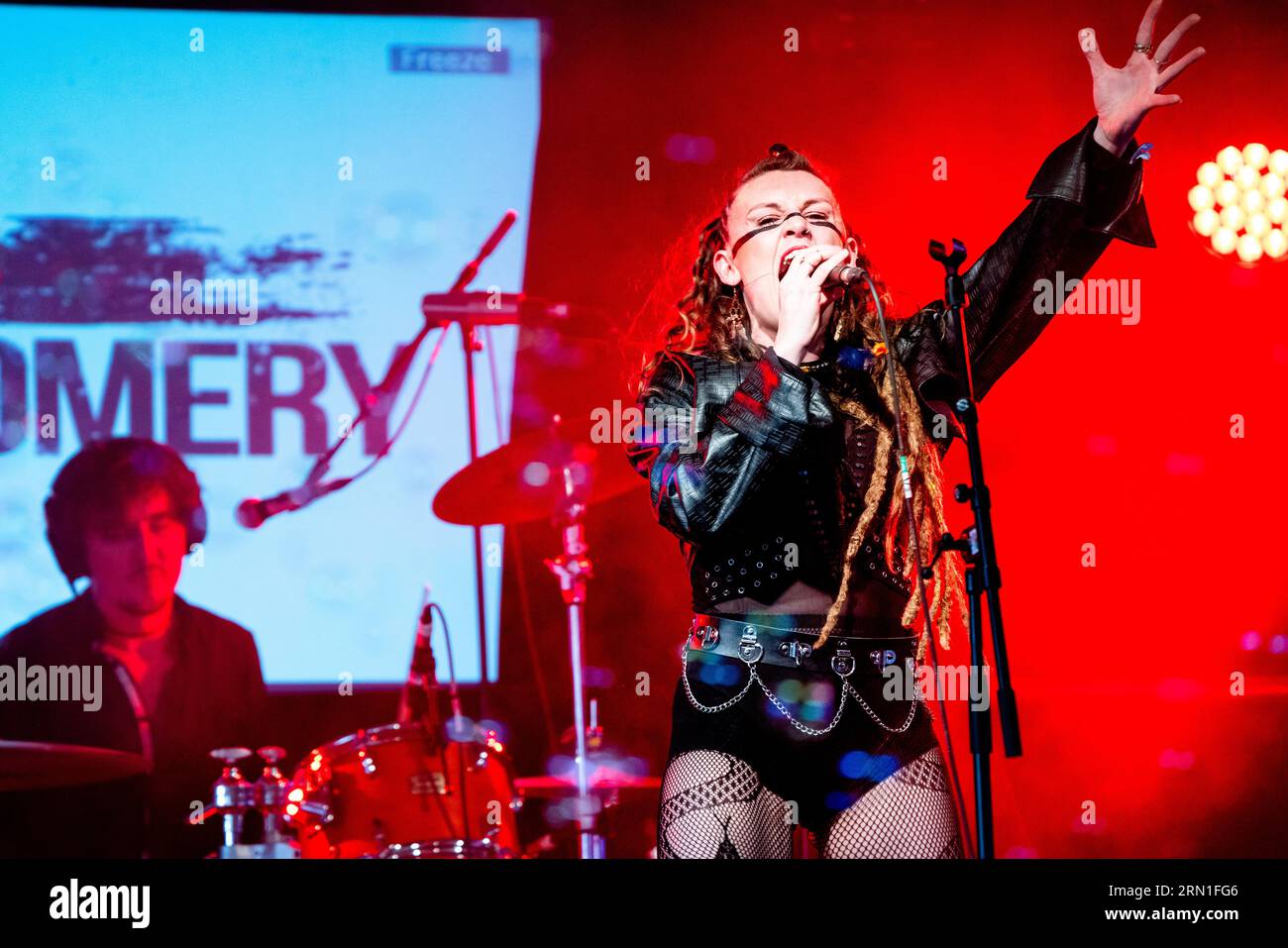 Amy Montgomery on the Chai Wallahs Stage at Green Man Festival in Wales ...
