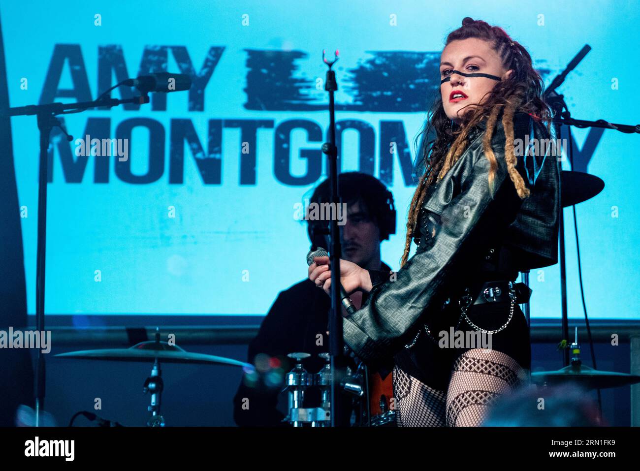 Amy Montgomery on the Chai Wallahs Stage at Green Man Festival in Wales ...