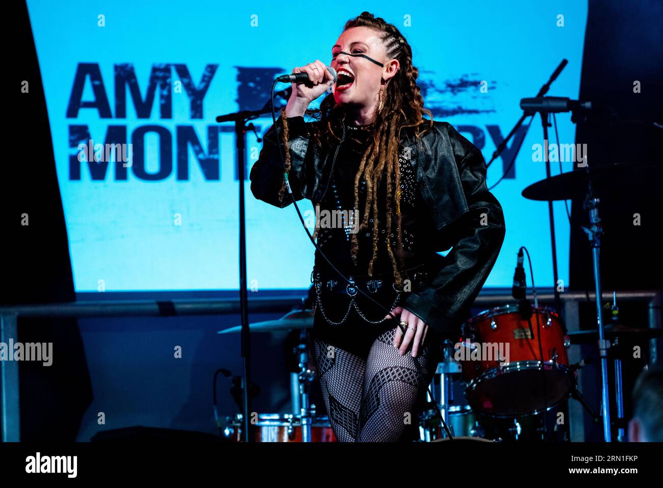 Amy Montgomery on the Chai Wallahs Stage at Green Man Festival in Wales ...