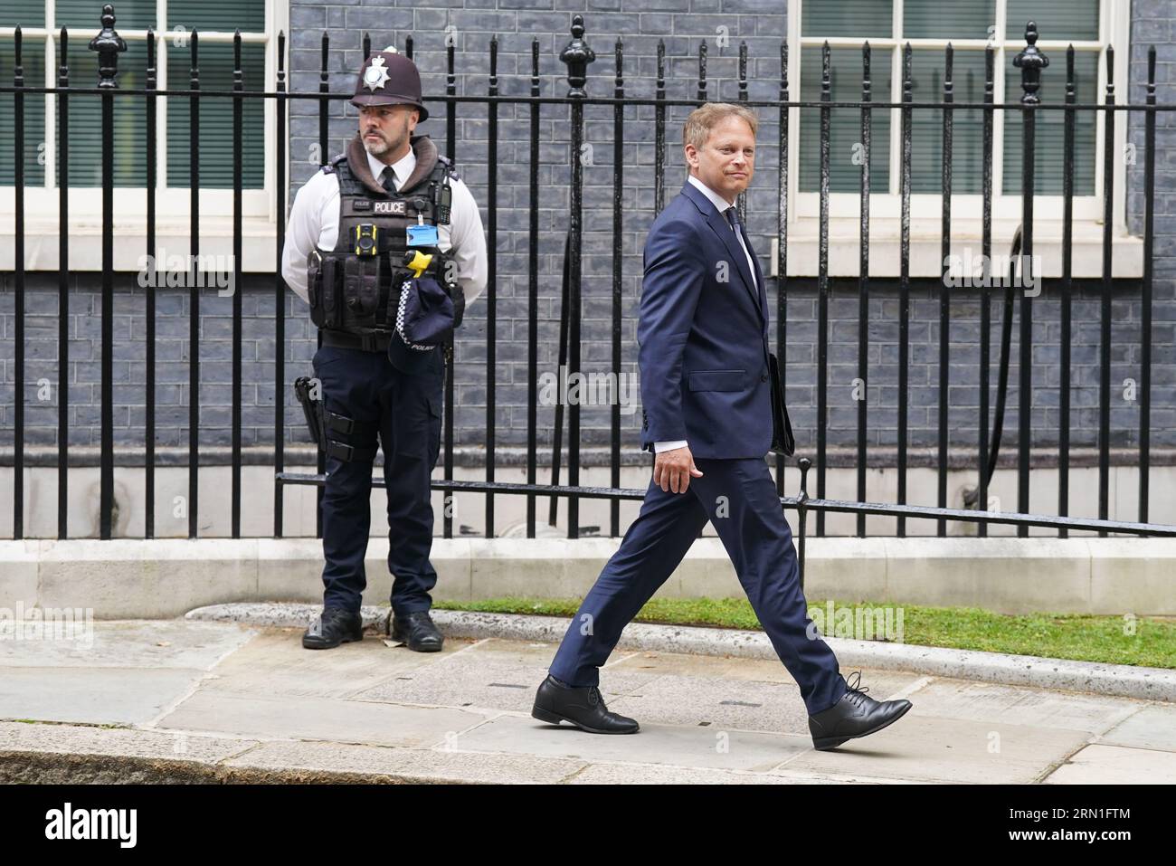 Grant Shapps leaves Downing Street after being appointed Defence Secretary in Prime Minister ...