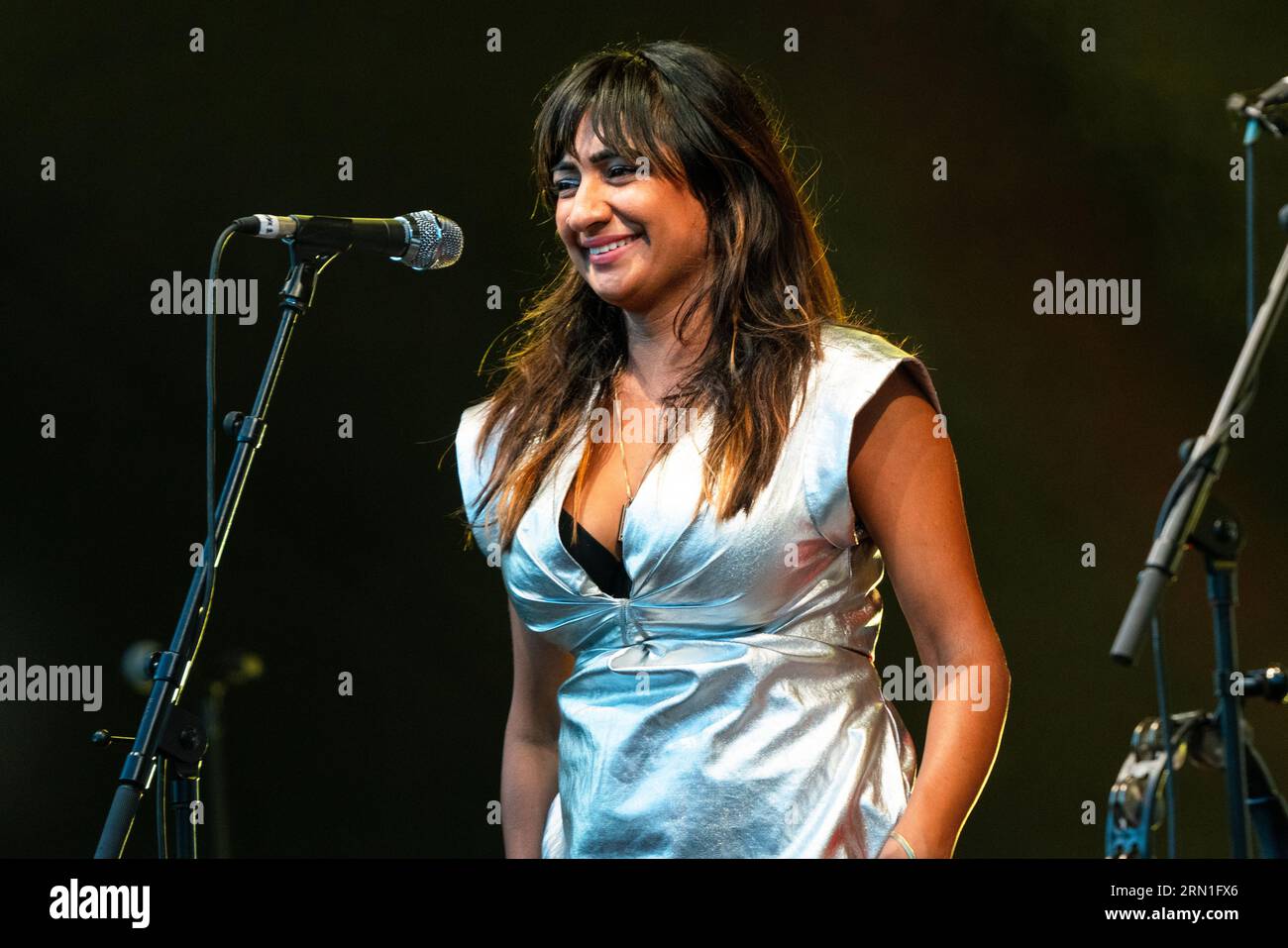 Piya Malik of Say She She on the Walled Garden Stage at Green Man ...