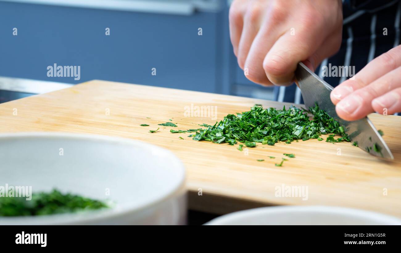 Cut kitchen knife hi-res stock photography and images - Alamy