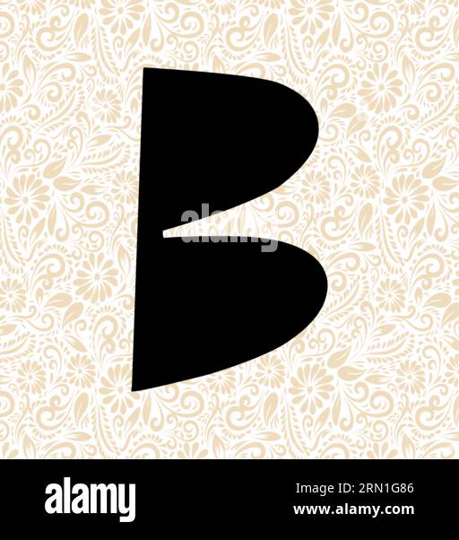 Funny Alphabet B UPPER , Black alphabet vector, alphabet vector ...