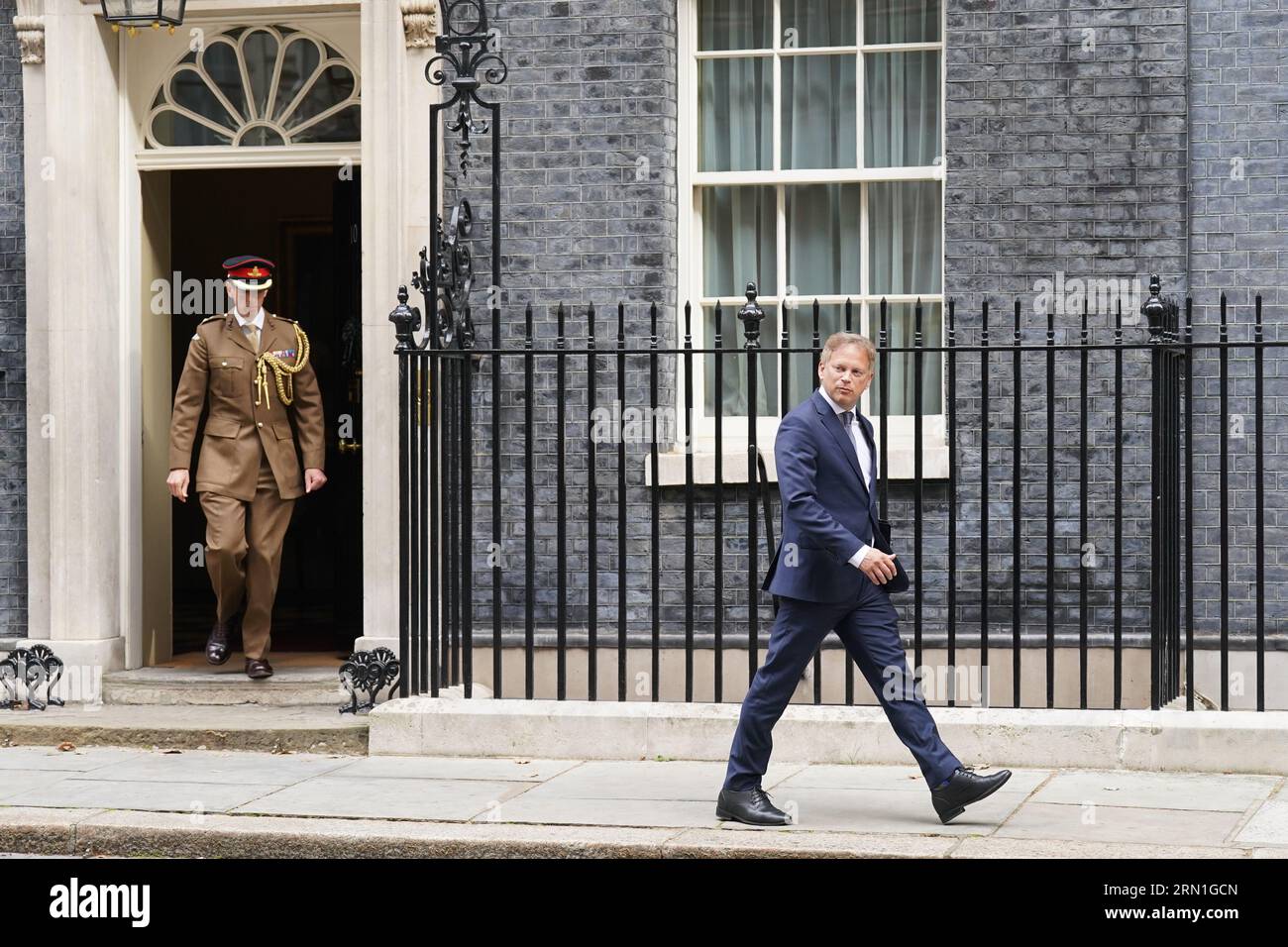 Grant Shapps leaves Downing Street after being appointed Defence Secretary in Prime Minister ...