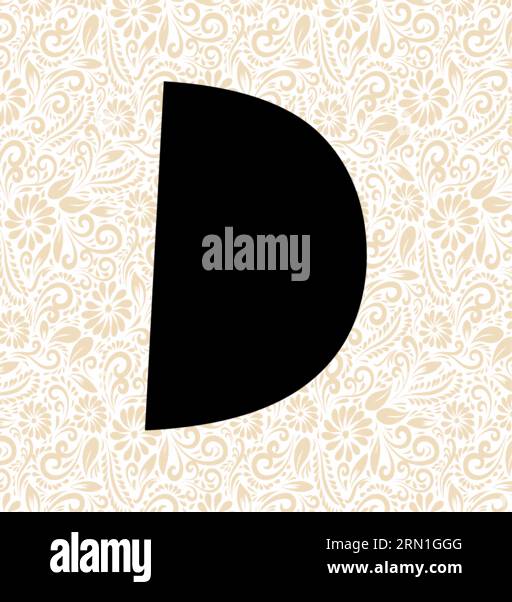 Funny Alphabet D UPPER , Black alphabet vector, alphabet vector ...