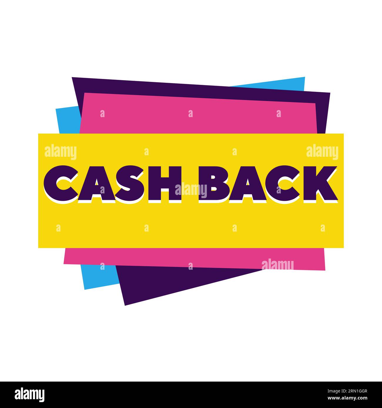 Cash back colorful promotional banner design Stock Vector Image & Art ...