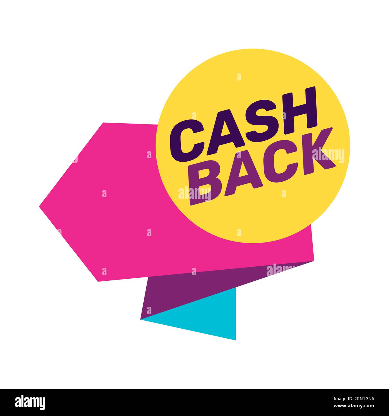 Cash back bright promotional banner design Stock Vector Image & Art - Alamy